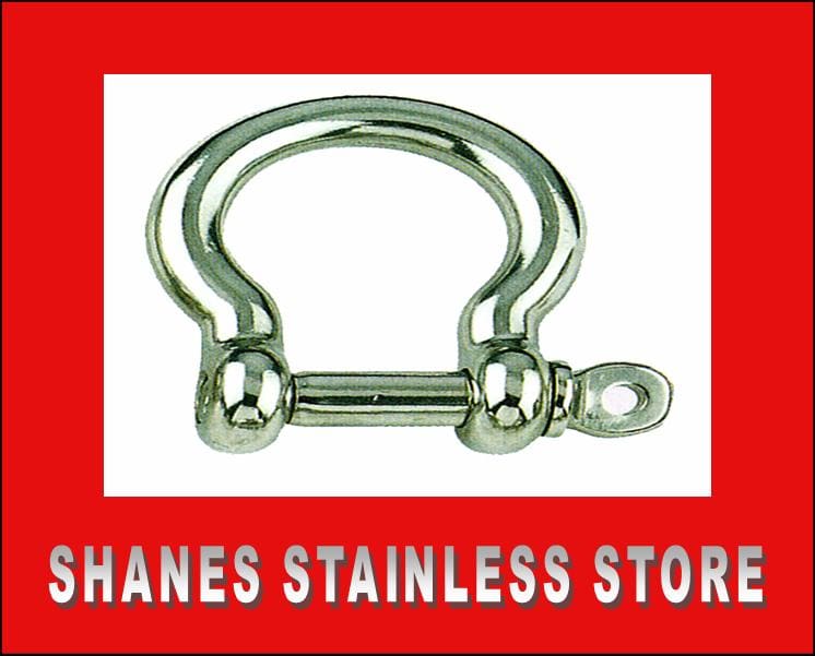 Stainless Steel Bow Shackle 5mm - Shanes Stainless Store